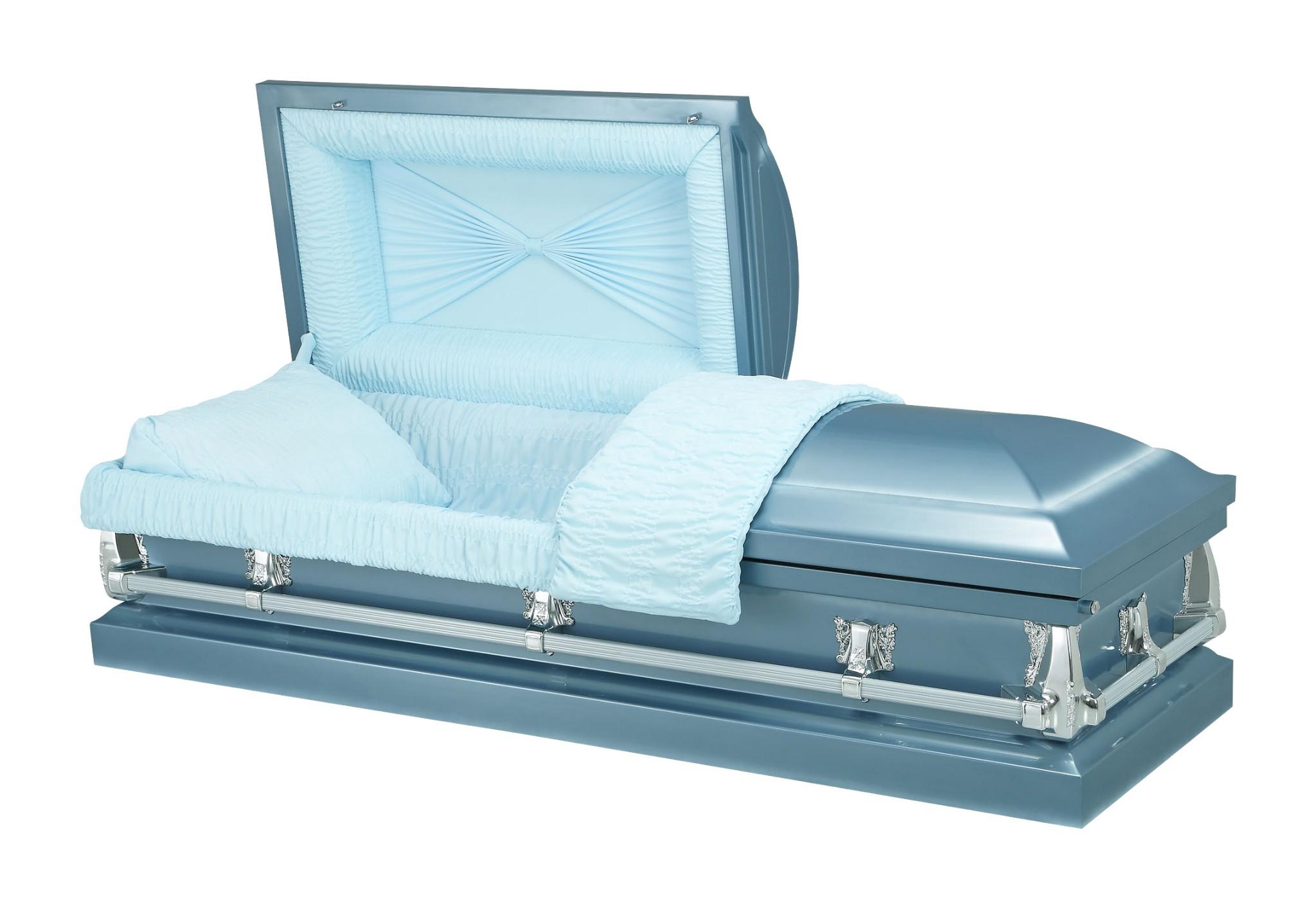 Buy 20 Gauge Steel Casket in Monarch BlueContrasting ...